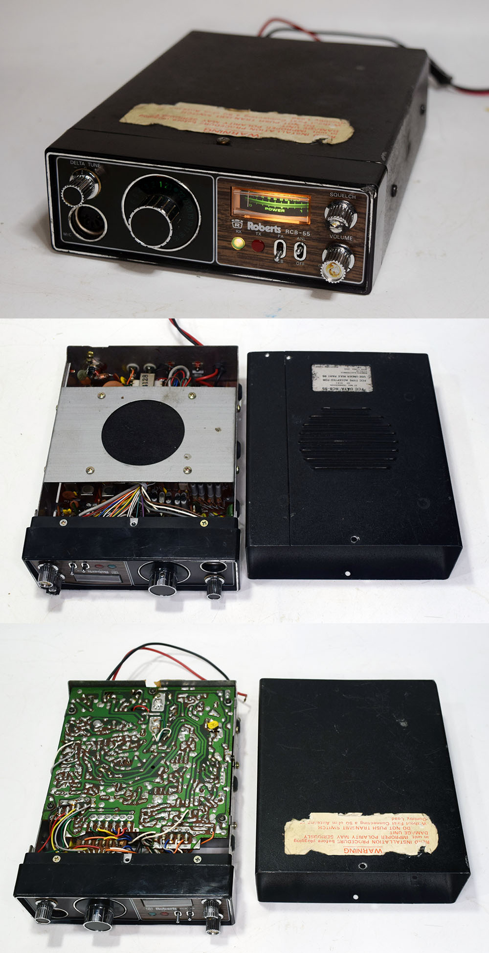 【目立った傷や汚れなし】☆☆☆ 友人断捨離 Roberts RCB-55 23ch CB無線機（通電確認のみジャンク） ☆☆☆の落札情報詳細 ...